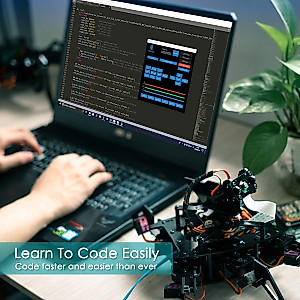 Gewbot RaspClaws Spider Hexapod Robot Kit for Raspberry Pi 4 3 Model B+/B, STEM Crawling Robot, OpenCV Target Tracking, Video Transmission, Raspberry Pi Robot with PDF Manual
