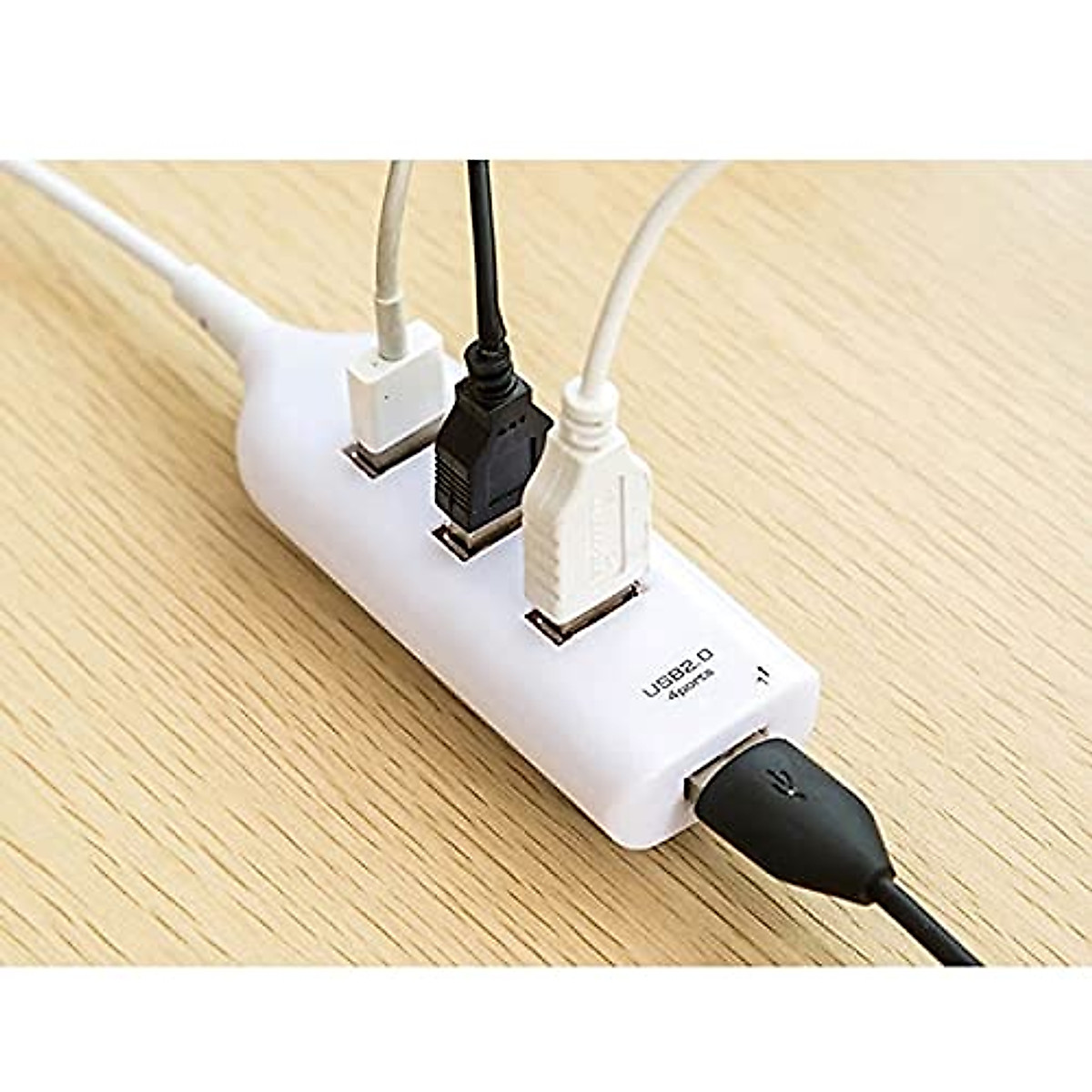 SHYPT 2.0 Multi USB 2.0 Hub USB Splitter High Speed 3 USB Card Reader USB Extender for PC Laptop (Color : White)
