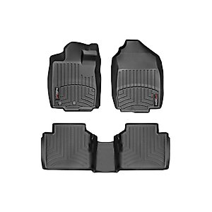 WeatherTech Custom Fit FloorLiners for Fusion, MKZ - 1st & 2nd Row (442991-441083), Black