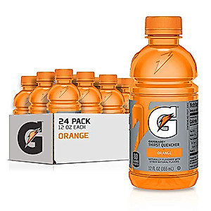 Gatorade Thirst Quencher, Orange, 12 Ounce Bottles (Pack of 24)