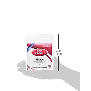 Super Sensitive 4107 Red Label Full Core Standard Viola Strings, Set of 4