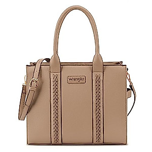 Wrangler Tote Bag for Women Shoulder Purse Handbag with Zipper Crossbody Bag WG70-8317-KH