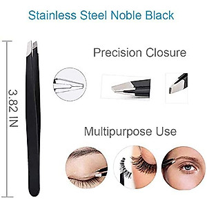 Eyebrow Scissors, 7 in 1 Eyebrow Kit, Professional Eyebrow Grooming Kits for Women, Including Brow Razors, Brush, Scissor, Tweezers, with Storage Box (1)