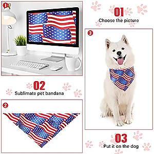 15 Pieces Sublimation Pet Bandana Heat Transfer Washable Triangle Dog Scarf Sublimation Blank DIY Triangle Dog Bib Heat Press Pet Triangle Bibs Kerchief Accessories for Dogs Puppy Cats