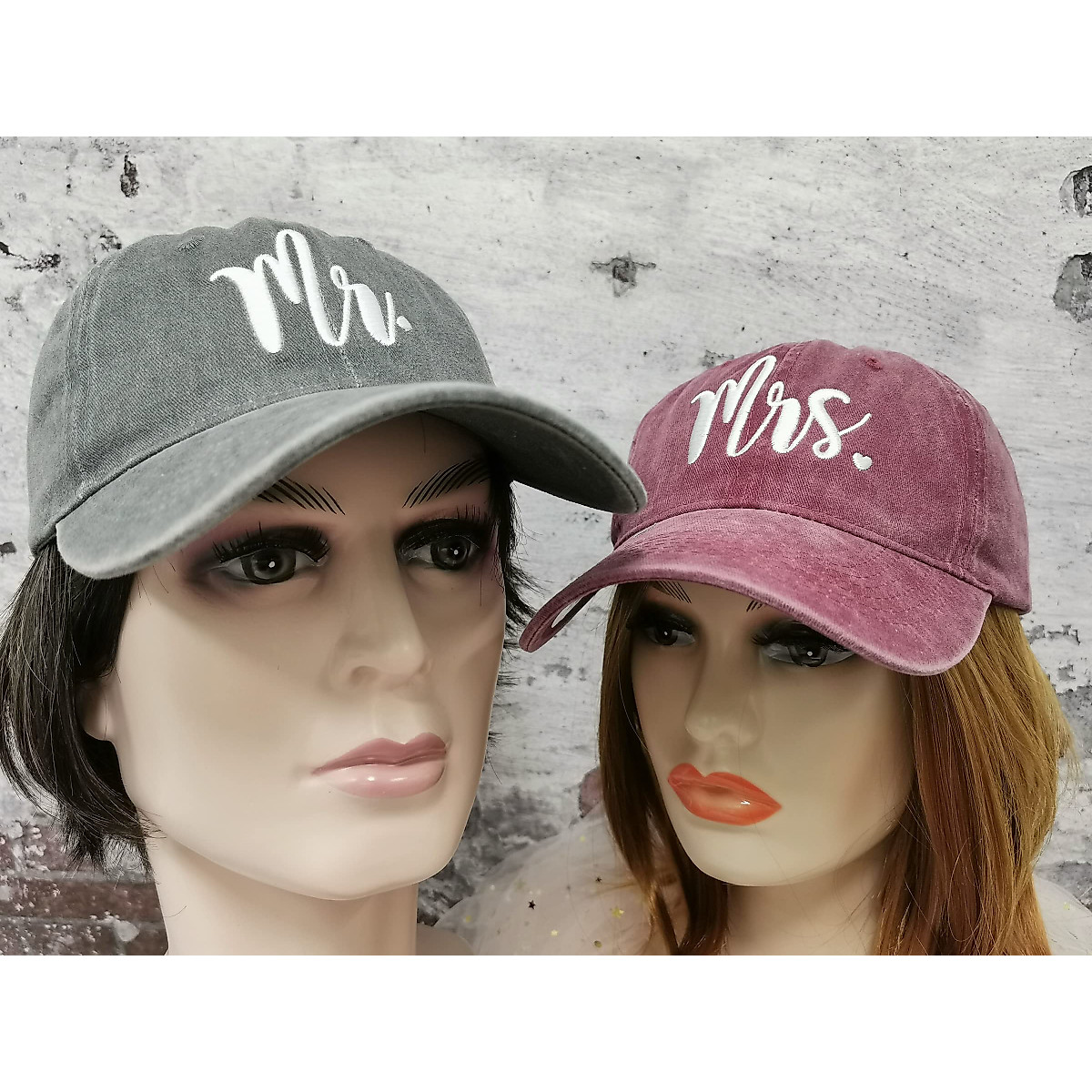 Mr. and Mrs. Hats, Embroidered Baseball Caps Snapback Hat, Bride Groom Matching Hats, Bridal Gift, Newlywed Honeymoon Wedding Gift, Couples Set