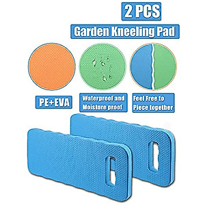 YWSHF 2 PCS Garden Kneeling Pad,Knee Mat Waterproof Foam Knee Pads for Gardening,Cleaning,Baby Bath,Yoga,Praying and Exercise 15.745'' x 7.09'' x 0.79''