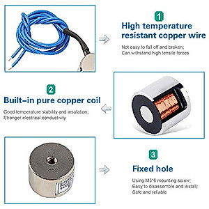 KEYESTUDIO 5V DC 25N Force Electric Lifting Magnet Solenoid Electromagnet Module for Arduino