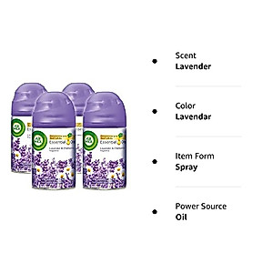 Air Wick Automatic Air Freshener Spray Refill, 1ct, Lavender & Chamomile, Odor Neutralization, Essential Oils