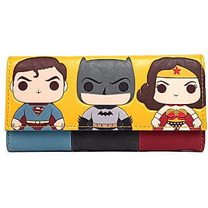 Loungefly x Funko POP! DC Comics Super Trio Tri-Fold Wallet