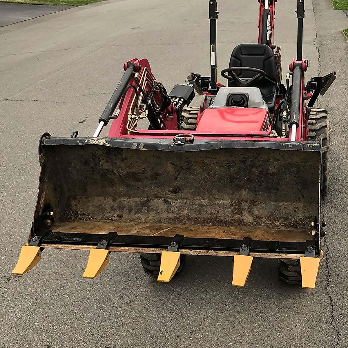 Titan Attachments UA Tooth Bar 66" 97 lb. Bucket 23TF Bolt On Steel USA Made