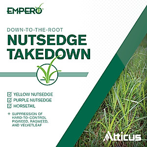 Empero Nutsedge Killer (1.33 oz) by Atticus (Compare to SedgeHammer) - Halosulfuron-Methyl 75% Turf Herbicide - Kills Nut Grass in Established Lawns, Ornamental Turfgrass, & Landscape Areas