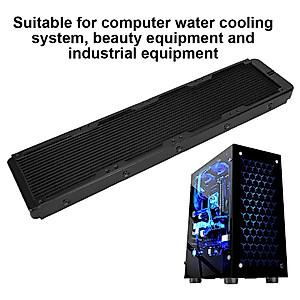M ugast Aluminium Alloy 480mm 18-Tube Water Cooling Radiator for Desktop PC Components