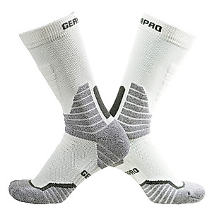 Hiking Work Boot Socks for Men & Women w/Anti-Stress Moisture Wicking Germanium & Coolmax All Season 2 pairs XXL