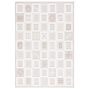 Safavieh Trends Collection 9' x 12' Beige/Ivory TRD108B Modern Contemporary Textured Area Rug