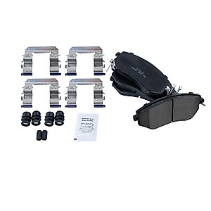 TRQ Front and Rear Brake Pad & Rotor Kit Brake Chemical Kit Brake Pads Brake Rotor Ceramic Vented Premium G-Coated Compatible with 2016-2017 Subaru Crosstrek 2014-2018 Forester 2013-2015 XV Crosstrek