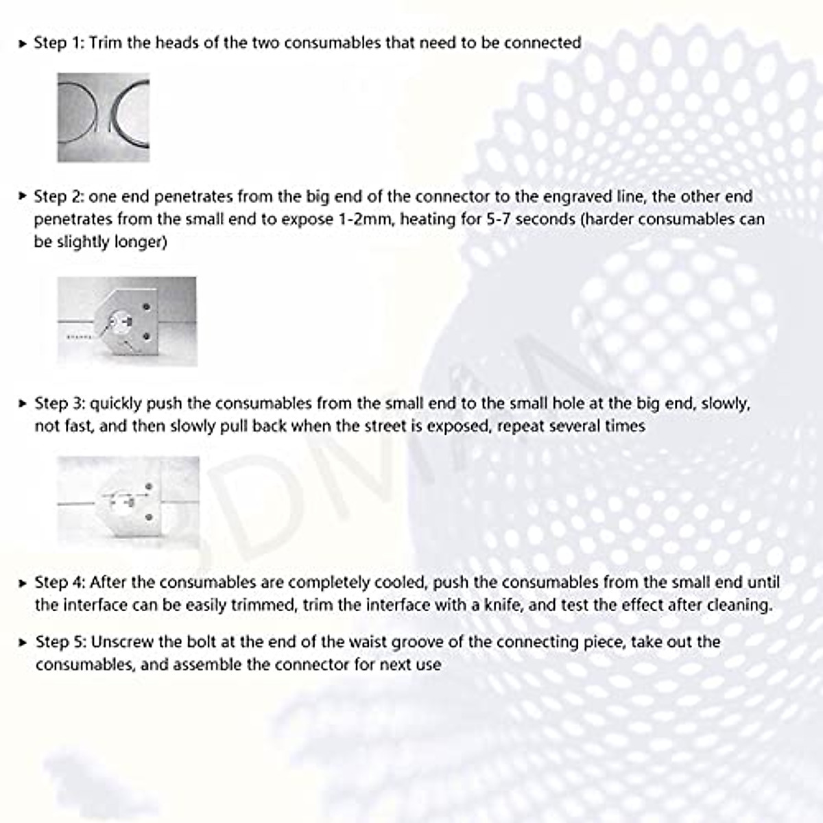 3Dman Filament Welder Connector, Broken Filament Connector Sensor for 1.75mm Filament 3D Printers, Red
