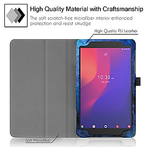 Famavala Folio Case Cover for T-Mobile Alcatel Joy Tab 2 8-inch Tablet Model 9032Z 2020 Released (BlueSky)
