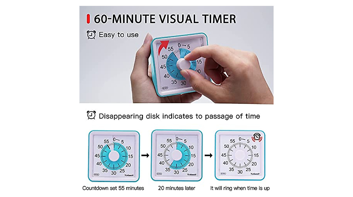 Yunbaoit Silent Countdown Timer for Effective Time Management
