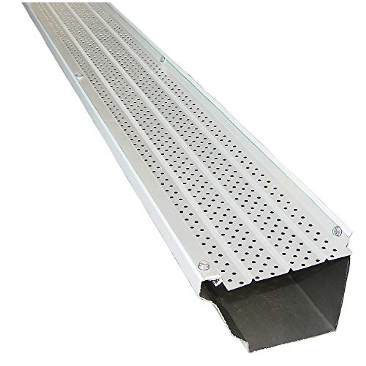 FlexxPoint 30 Year Gutter Cover System, White Commercial 6" Gutter Guards, 102'