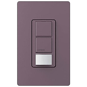 Lutron MS-OPS6-DDV-WH Motion Sensor, Maestro Occupancy Sensor Switch, 6A, Single Pole/Dual Circuit - White