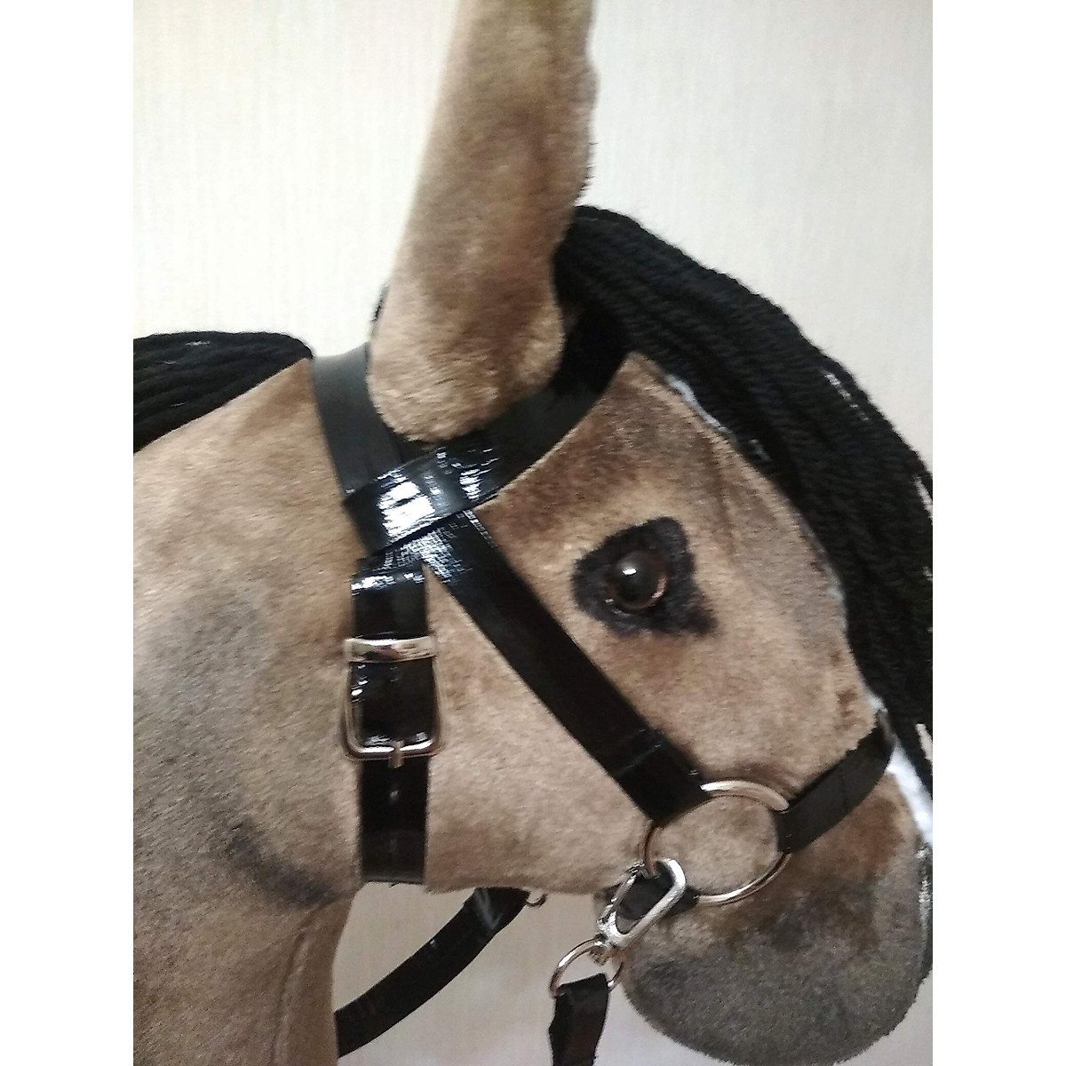 Hobby horse for kids A4 Chestnut hobby horse on stick