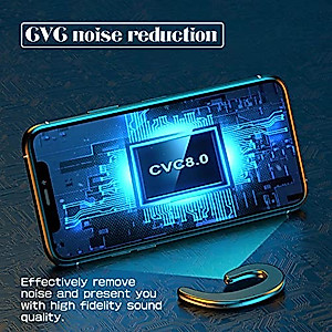 Bone Conduction Headphones Bluetooth Open Ear Headphones Open air Headphones IPX5 Waterproof Headphones (Black)