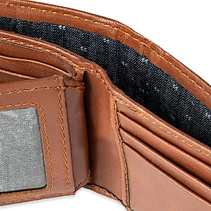 Levi's Men's Extra Capacity Slimfold Wallet, Tan Travel, One Size