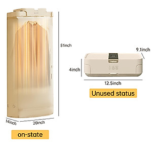 Yulisa Retractable Clothes Dryer Portable Home Dryers Non-punching Wall Dryers Suitable for Underwear Lightweight Clothes Baby Clothes Small Clothes Dryers for Dormitory Apartments H105-Ⅱ 2-Speed