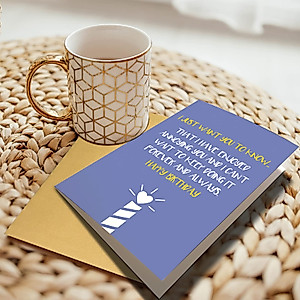 Chenive Happy Birthday Card for Husband Wife, Funny Birthday Card for Boyfriend Girlfriend, Romantic Bday Greeting Card, Enjoyed Annoying You Card