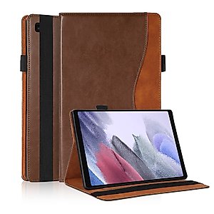 TIPOYOROO Case for Samsung Galaxy Tab A7 Lite 8.7 inch 2021 Case SM-T220 / T225 Bussiness Premium PU Leather Folio Stand Cover Flip Shell with Card Slot for Galaxy Tab A7 Lite 8.7'' Tablet -Brown