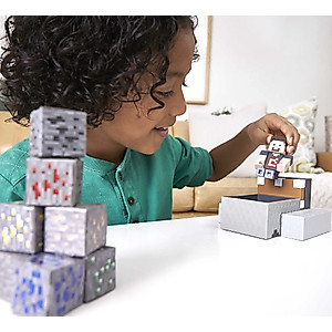 Minecraft Minecart Mayhem Playset With Steve Character Figure, Launching Cart And Accessories, Creation, Exploration And Survival Game For Kids Ages 6 Years And Older