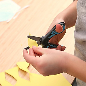 Fiskars Kids Scissors, Scissors for School, Blunt Tip Scissors, 5 Inch, Softgrip, 3 Pack (Blue, Purple, Pink)