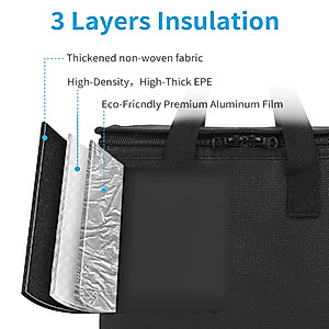 Cooler Bag Bags| Keeps Ice 24 can Insulated Lunch Cooler with Adjustable Shoulder Straps | Great for Picnics, BBQs, Camping, Tailgating & Outdoor Activities