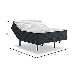 Signature Design by Ashley Hybrid 1400 14 Inch Extra Plush Gel Memory Foam Mattress with Edge Support for Pressure Relief, King