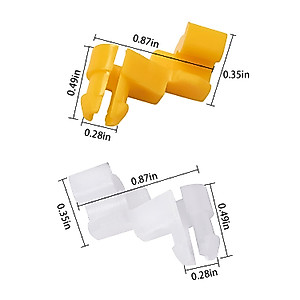 (5 Pair) Tailgate Handle Door Lock Rod Clips, Tailgate Handle Rod Clip Replacement Compatible with Toyota Tundra Camry Corolla Echo Highlander, Replace OEM: 69293-12030 69293-12040