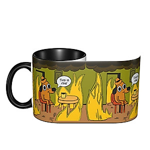 POOTRY This Is Fine Dog Mugs Funny Coffee Mug Can Be Used To Decorate The Table. It's A Good Gift for Men And Women Are Good Choices For Drinking Water At Home And Office,11 Ounce