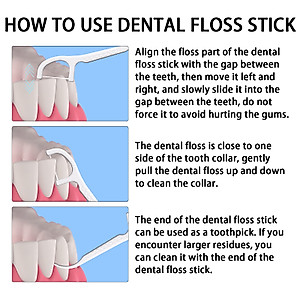 Dental Floss Portable Floss Dispenser Floss Box Dental Floss Picks Dispenser Floss Pick Holder Automatic Floss Organizer Travel Floss for Women Men Teeth Cleaning(Black+Black)