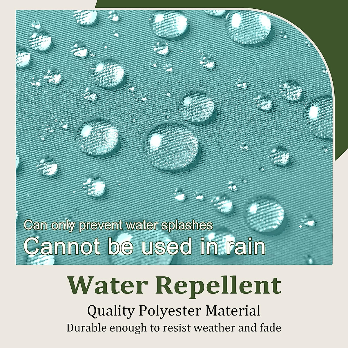 LOVTEX Tufted Bench Cushions for Outdoor Furniture, 48 x 18 InchesPatio Swing Cushions Teal - Overstuffed Indoor/Outdoor Loveseat Cushions with Round Corner