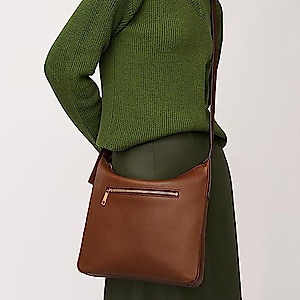 Fossil Cecilia Crossbody, Brown Large