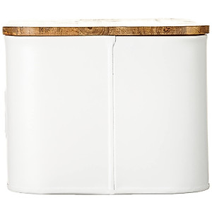 Mud Pie Circa Bread Box white, 5 1/4" x 12"