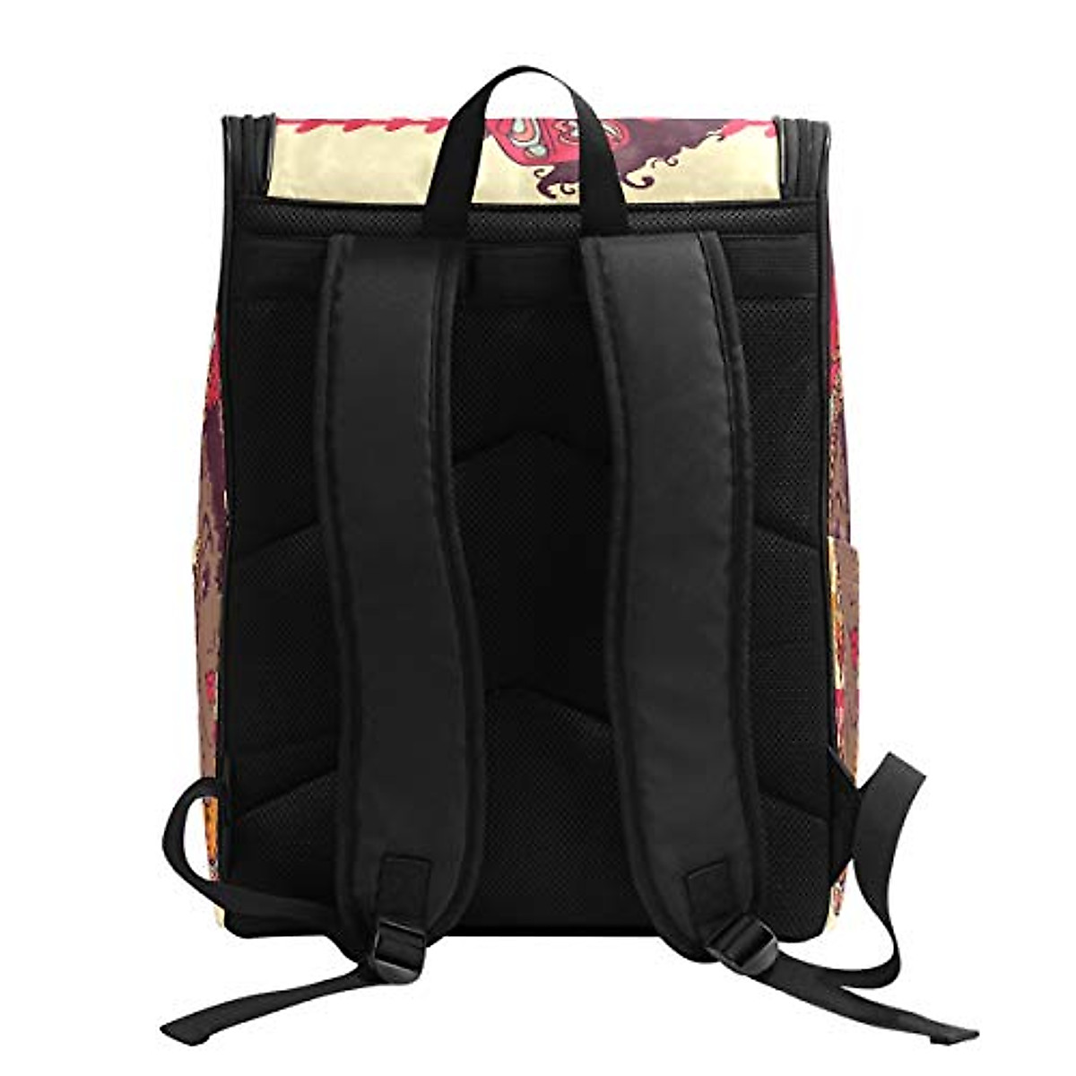 MRMIAN Beautiful African American Woman Large Capacity School Backpack Bookbag for Collage Students Women Man Travel Hiking Camping Daypack 19x14x7 Inches