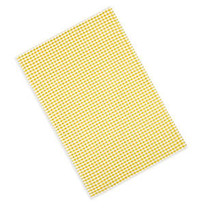 Cackleberry Home Gingham Check Terrycloth Kitchen Dish Towel Absorbent Large 18 x 28 Inches with Hanging Loop, Set of 4 (Lemon Yellow)