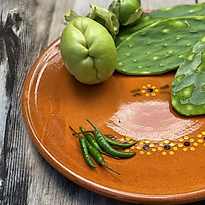 Ancient Cookware, Mexican Extra Large Clay Plate, 13.5 Inches