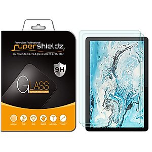 Supershieldz (2 Pack) Designed for Lenovo Chromebook Duet 10.1 inch Screen Protector, (Tempered Glass) Anti Scratch, Bubble Free