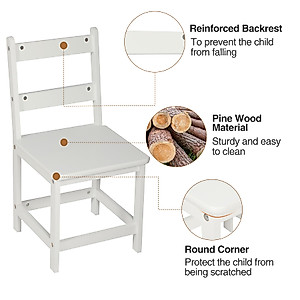 RedSwing Kids Study Desk and Chair Set, 35 Inch Writing Desk with Hutch, Cabinet, Bulletin Board, Student's Study Computer Workstation & Writing Table for Home School Use