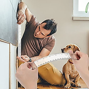 Koogel 40 PCS Clear Rulers,Plastic Rulers 12 Inch Bulk for Classroom Straight Rulers with Centimeters and Inches for Kids,School,Office,Home