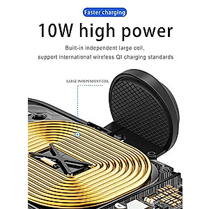 #8gf231 Wireless Car Charger Mount-Triangle Linkage Automatic Clamping Qi Fast Charging