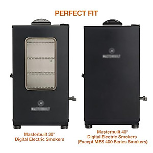 only fire Electric Smoker Side Shelf for Masterbuilt 30'' and 40''Digital Electric Smokers Grill - Add Extra Operation Space While Cooking, Black