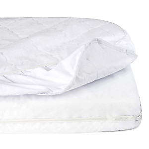 Babydoll Bedding Bassinet Waterproof Mattress Protector, 17" x 31"