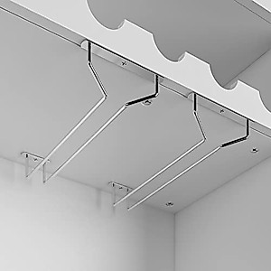 FAMAPY Kitchen Hutch Cabinet with Flip Storage for Garbage Bin, Kitchen Pantry Cabinet Cupboard with Glass Doors & Drawers, Wine Storage, Glass Holder, White (47.3”W x 15.9”D x 75.7”H)